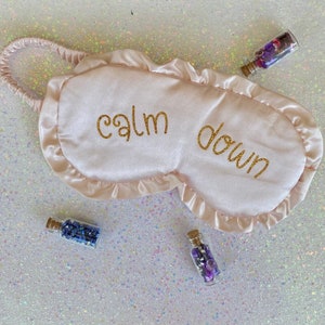 Calm Down and Wildest Dreams Ruffle Satin Eye Masks Taylor - Etsy