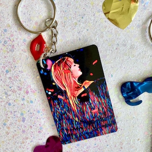 CUSTOM Eras Keychain Taylor Swift Keyring Handprinted Handmade Eras ...