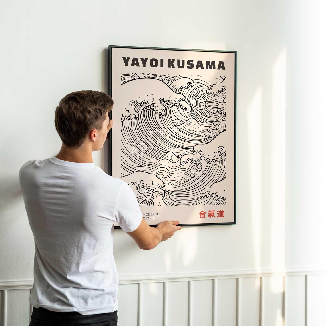 Yayoi Kusama Wave Print, Yayoi Kusama Poster, Modern Ocean Print, Yayoi ...