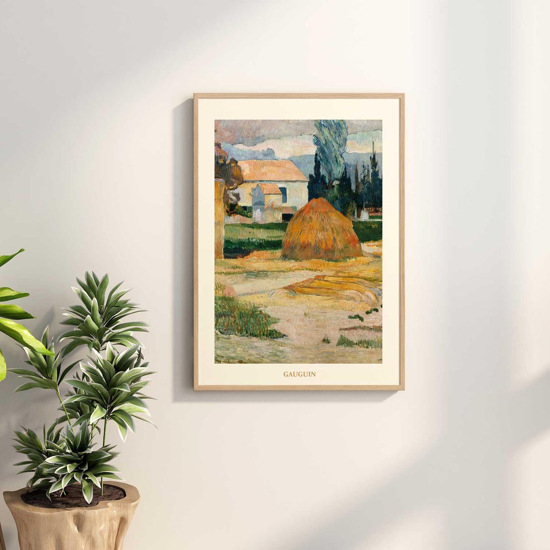 Paul Gauguin Prints, Landscape Prints, Farmhouse Wall Art, Gauguin ...