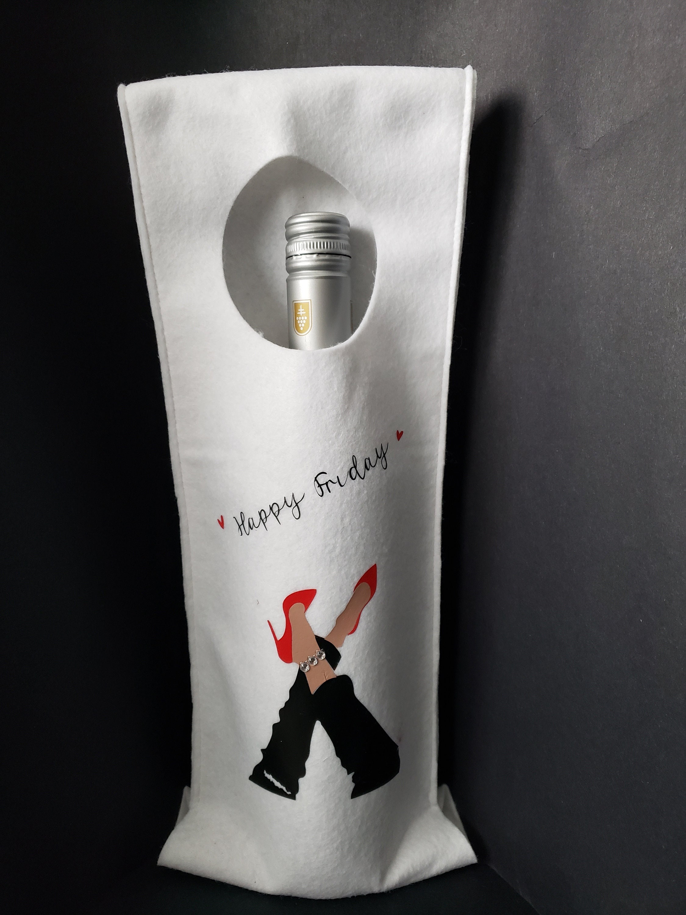 Happy Friday Wine Gift Bag - Etsy