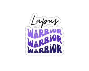 Lupus Awareness Sticker, Lupus Stickers, Purple Awareness Ribbon ...