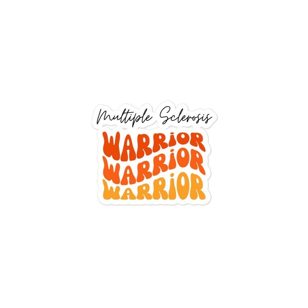 Multiple Sclerosis Warrior Sticker, MS Car Decal, MS Awareness ...