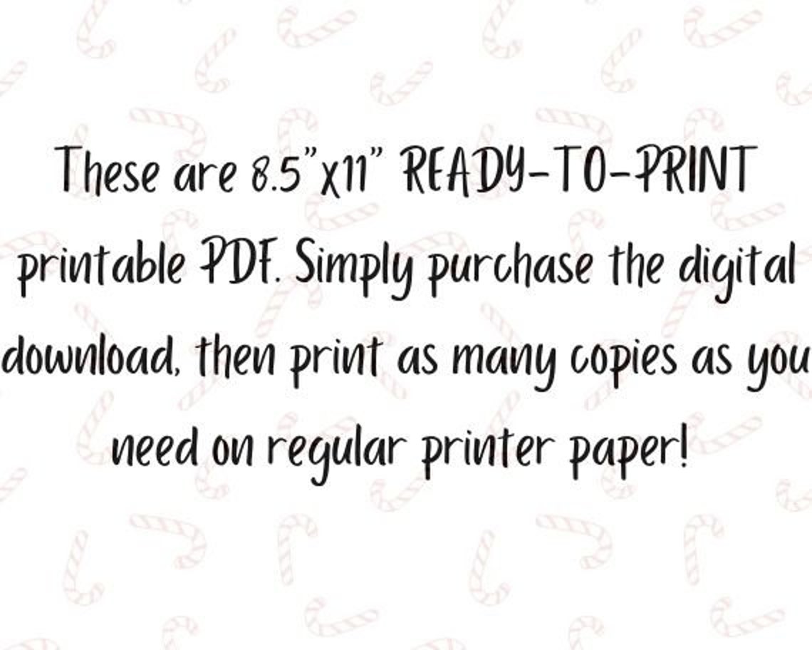 PRINTABLE Secret Santa Questionnaire, Christmas Wishlist, PDF, Holiday ...