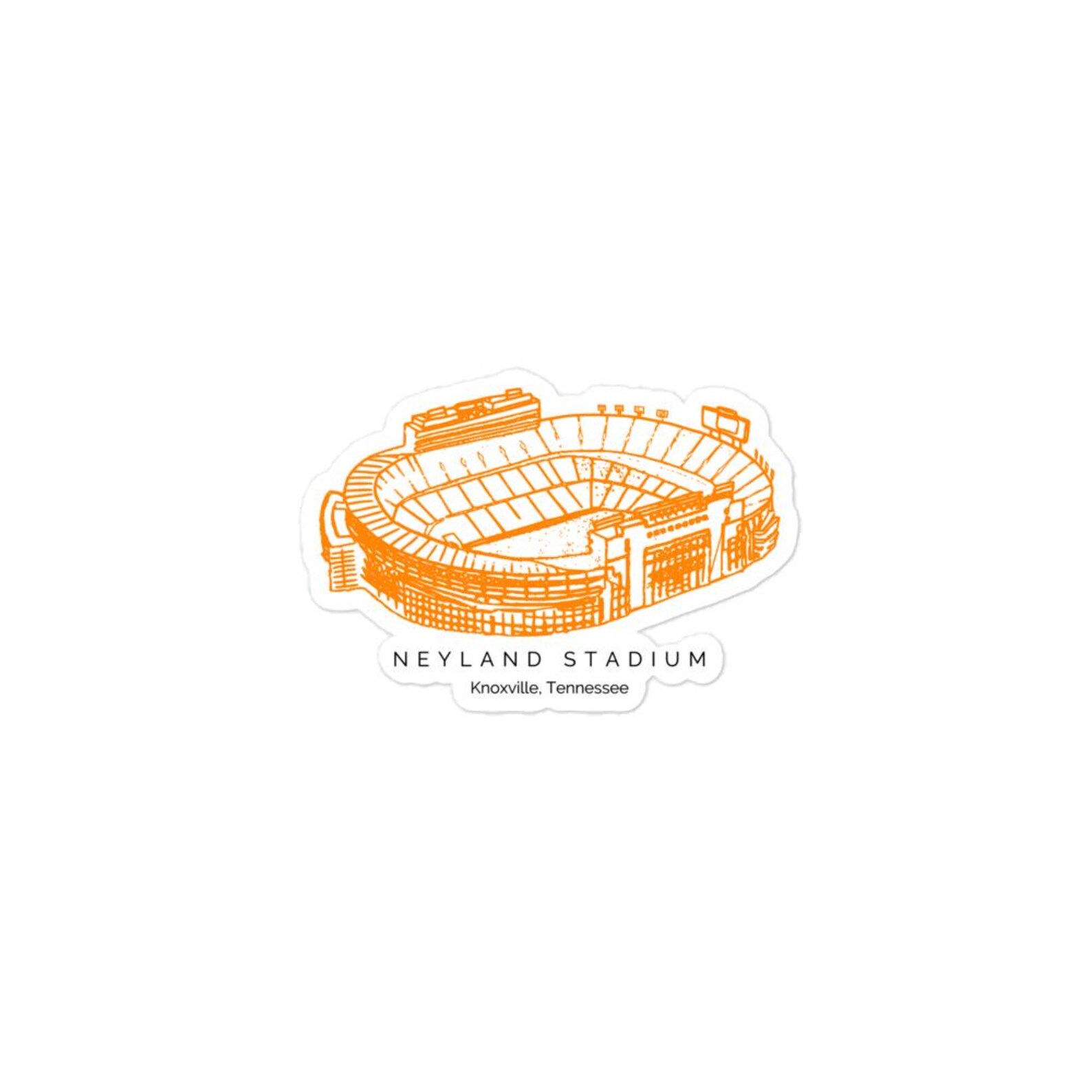 Neyland Stadium Sticker, Neyland Stadium Gift, Sticker of Neyland ...