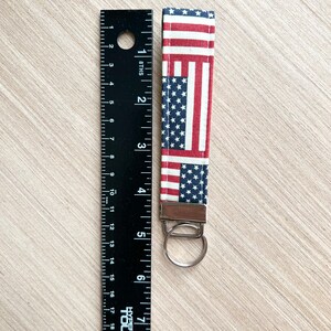 American Flag Wristlet Keychain - Etsy