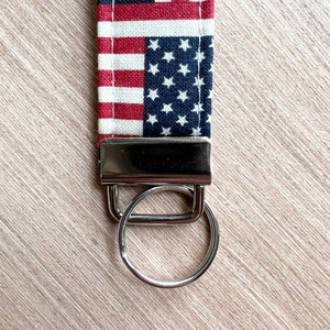 American Flag Wristlet Keychain - Etsy