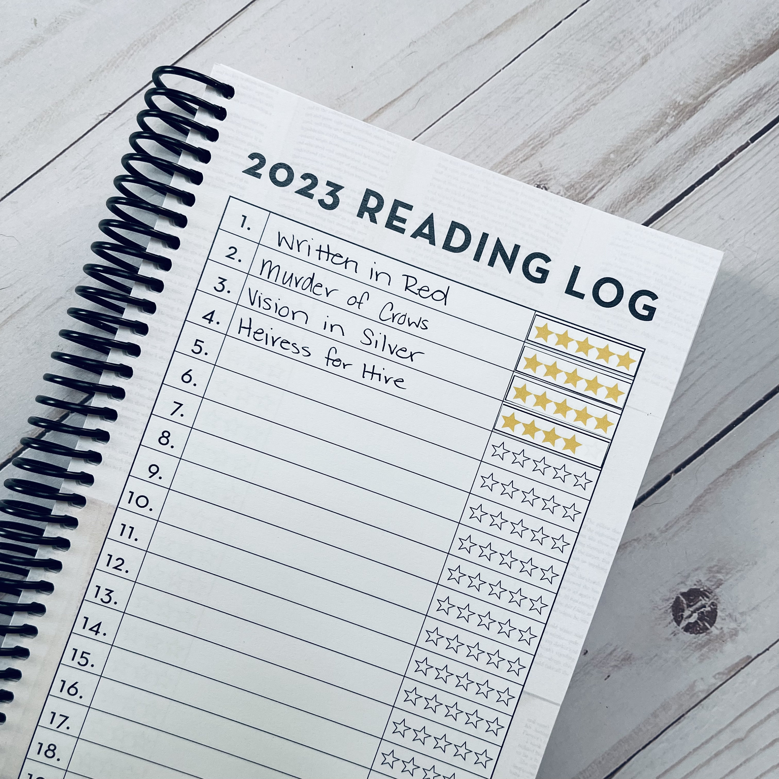 Star Ratings for Reading Journals - Etsy