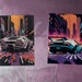 Synthwave Cars Poster Set 10 Printable Outrun Wall Art CYBERPUNK ...