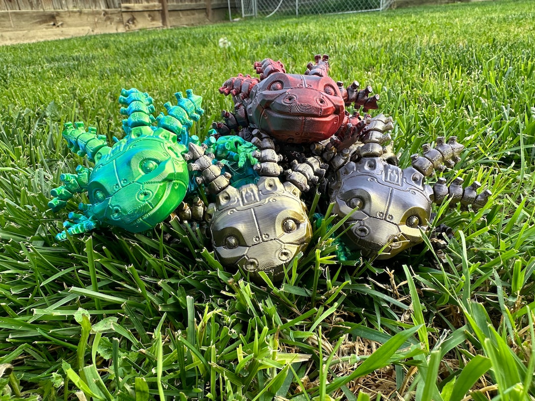 Articulated Robot Axolotl - Articulated Fidget Toy - Etsy