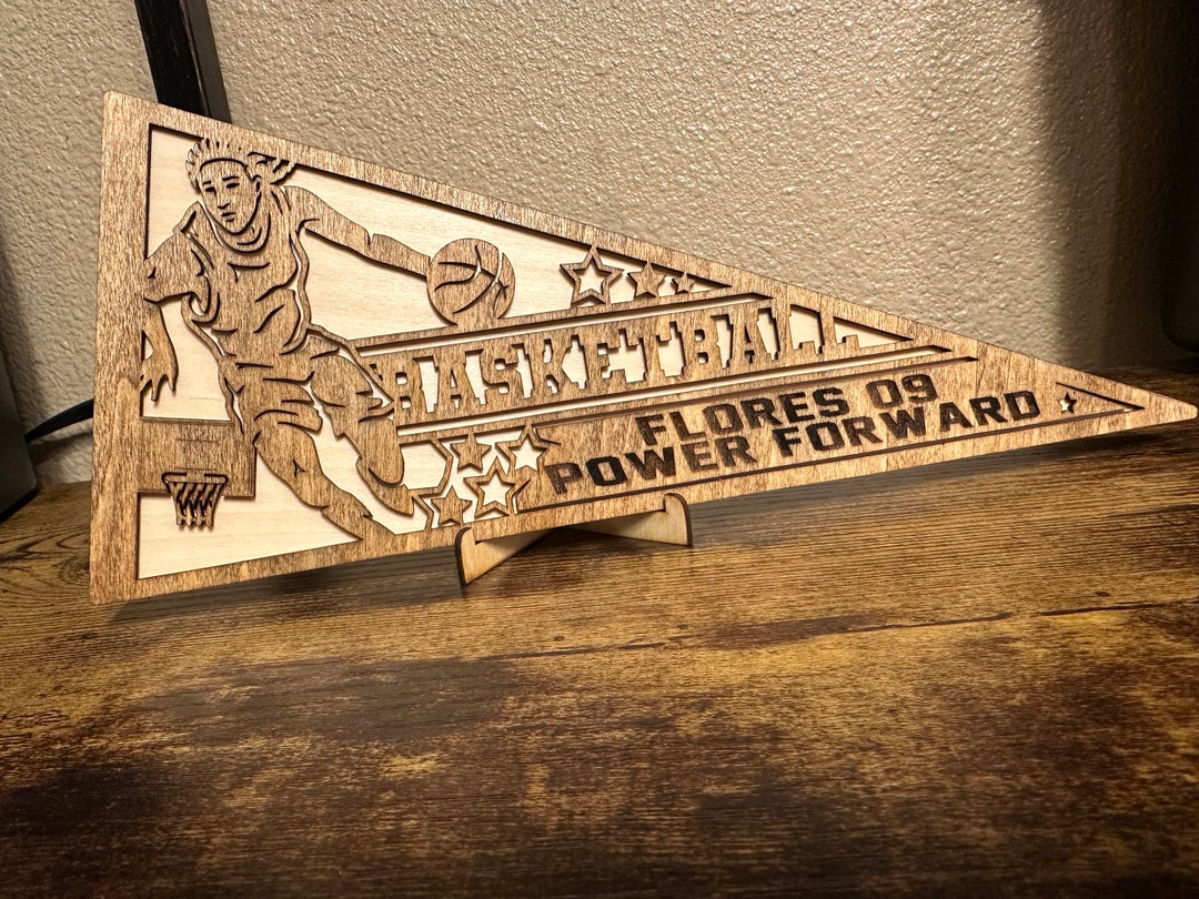 Wooden Sports Sign, Pennants, Personalized Sports Sign, Customizable ...