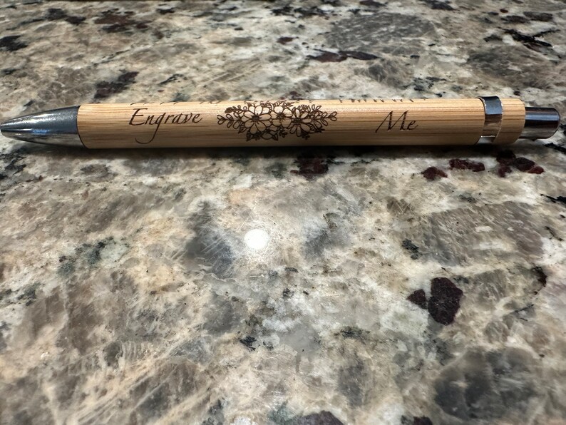 Personalized Laser Engraved Bamboo Pens: Wedding Favors, Graduation ...