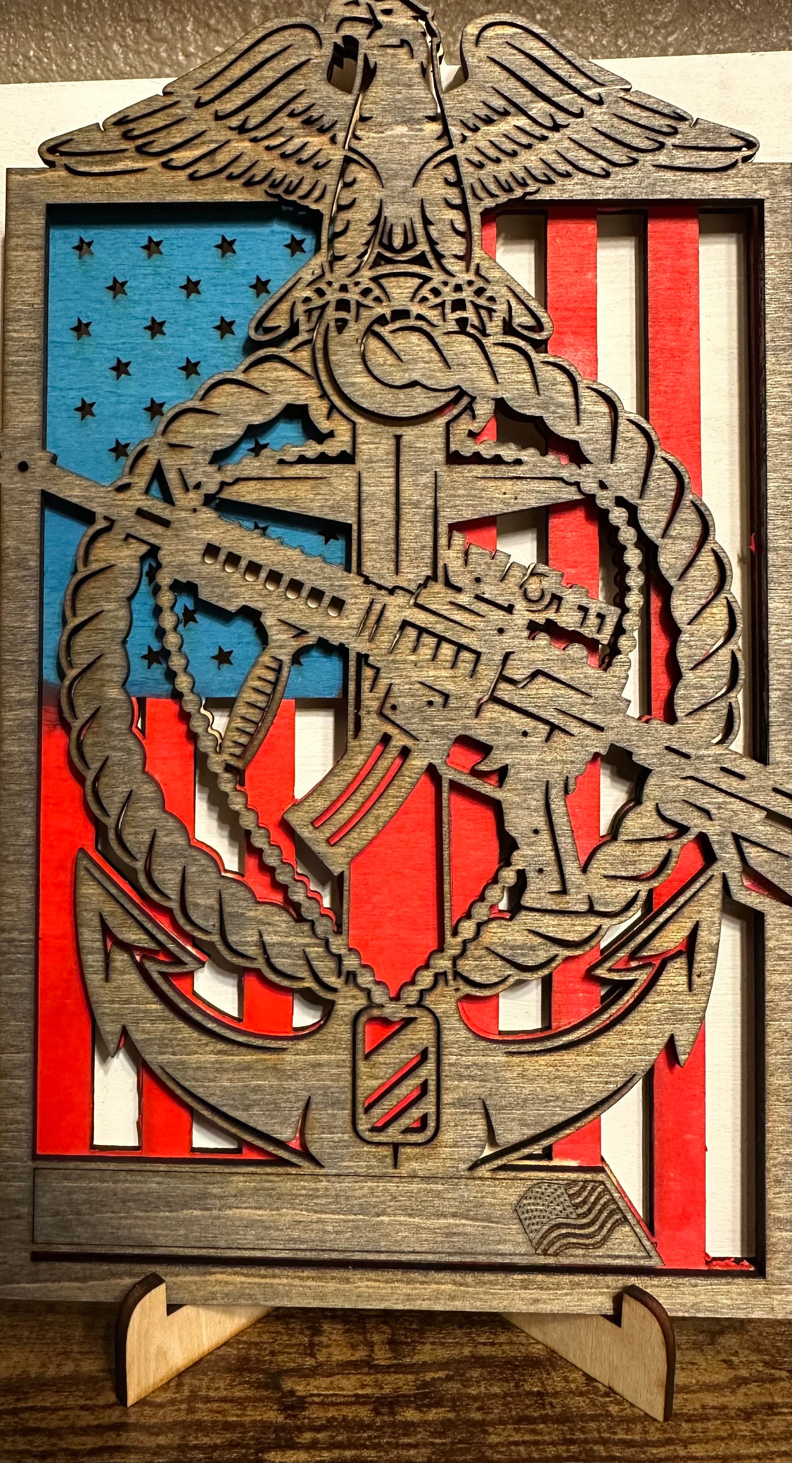 Personalized Wooden Military Signs, Army Sign, Navy Sign, Air Force ...