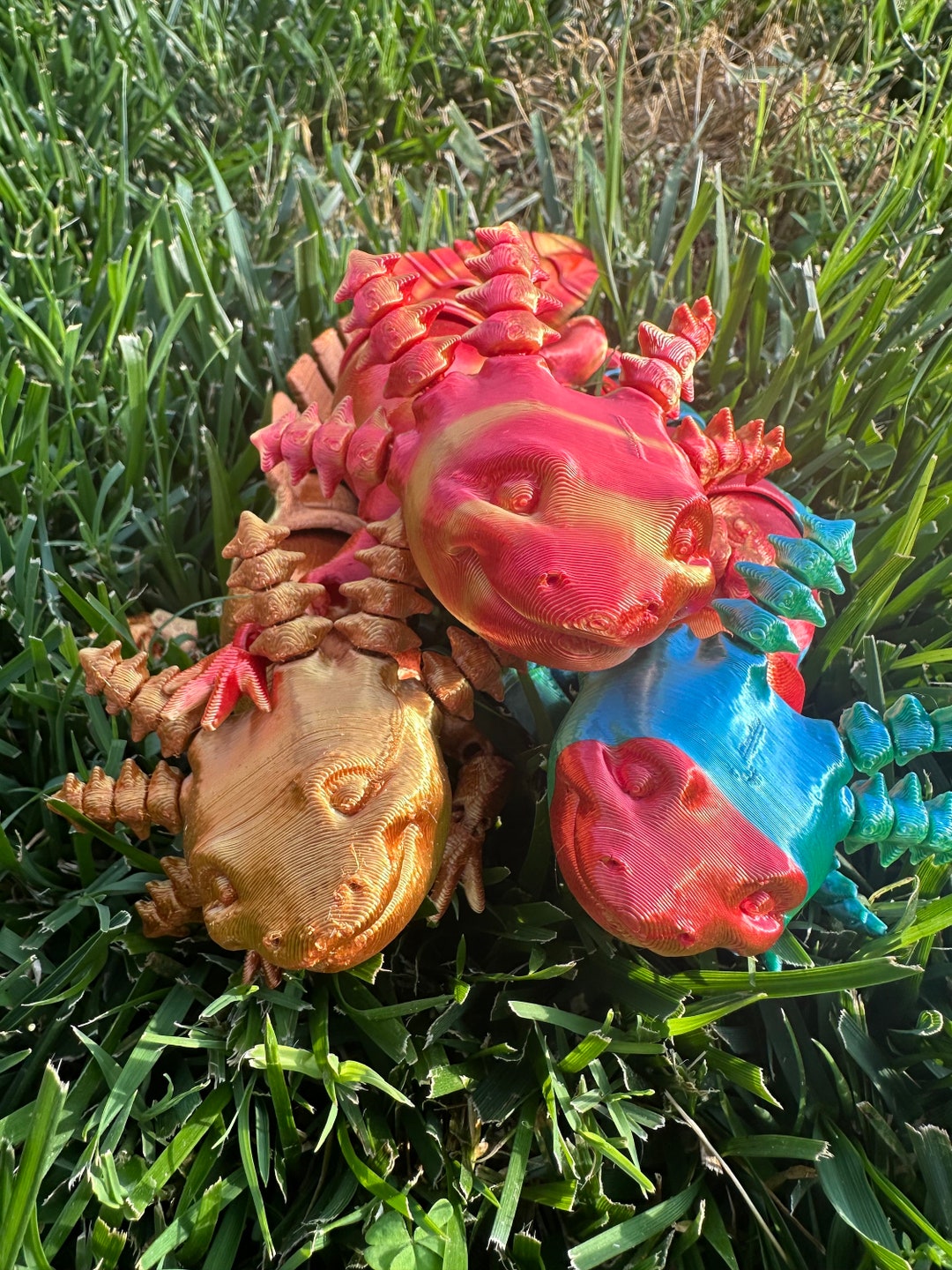 Cute Articulated Axolotl / Flexible Sensory Toy / Fidget Toy ...