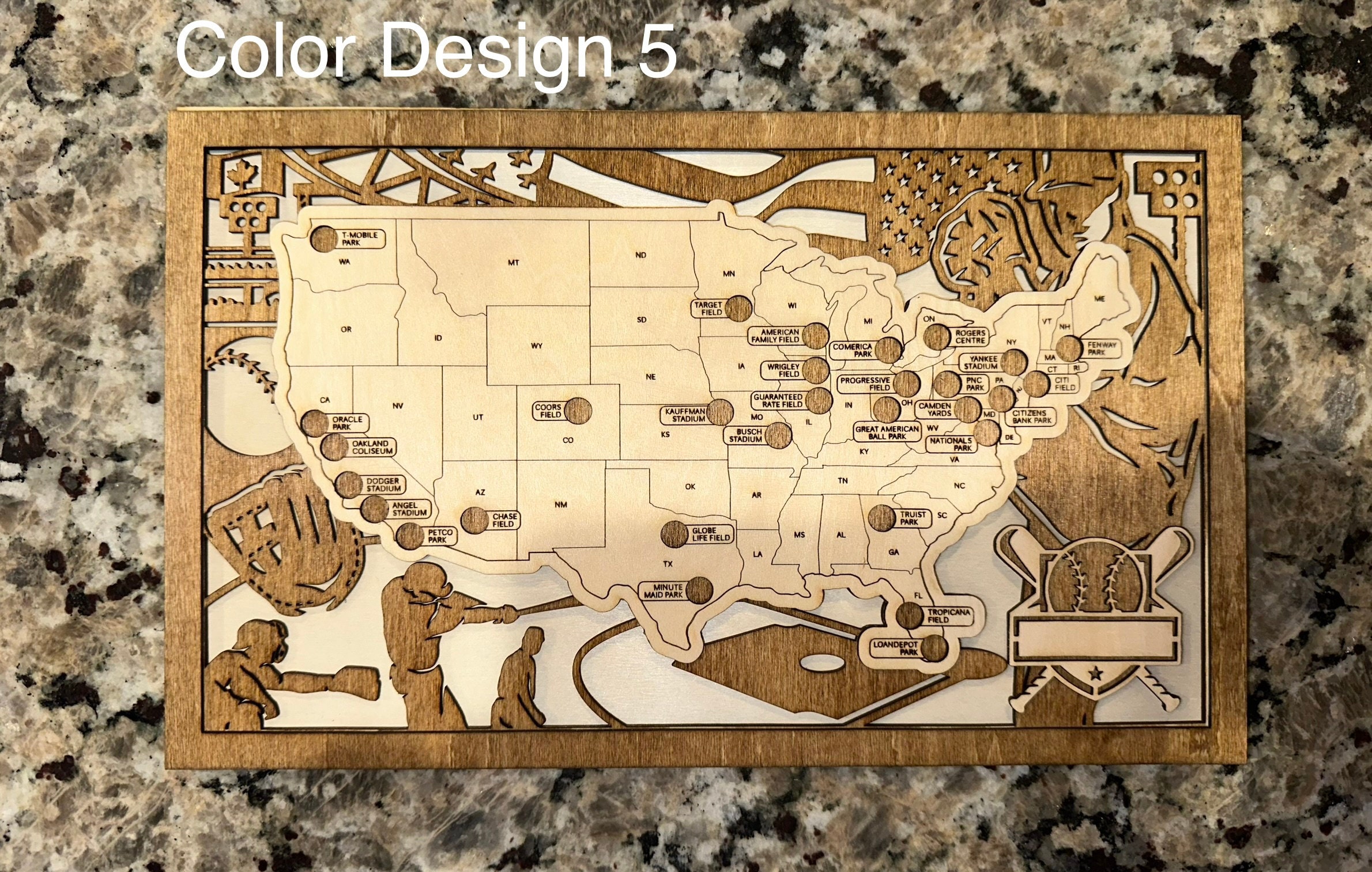 MLB Stadium Map, Pro Baseball Stadium Tracker, MLB Stadium Travel Map ...