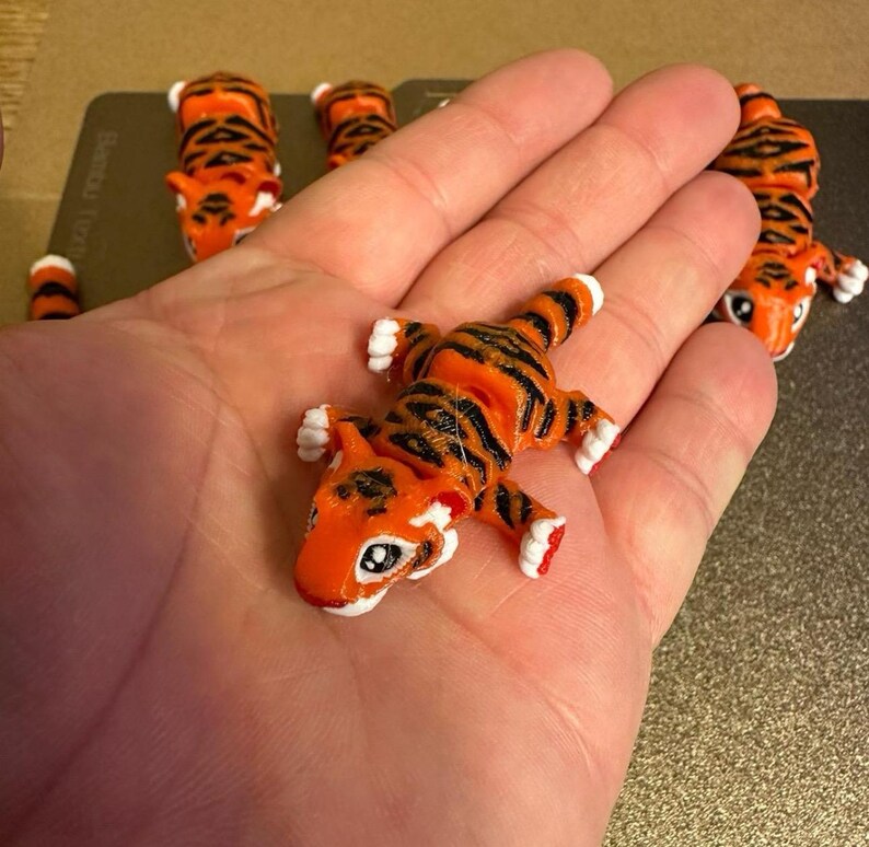 3d Printed Tigers, Fidget Tigers, Sensory Toy Tigers, Tiger Lovers Gift ...