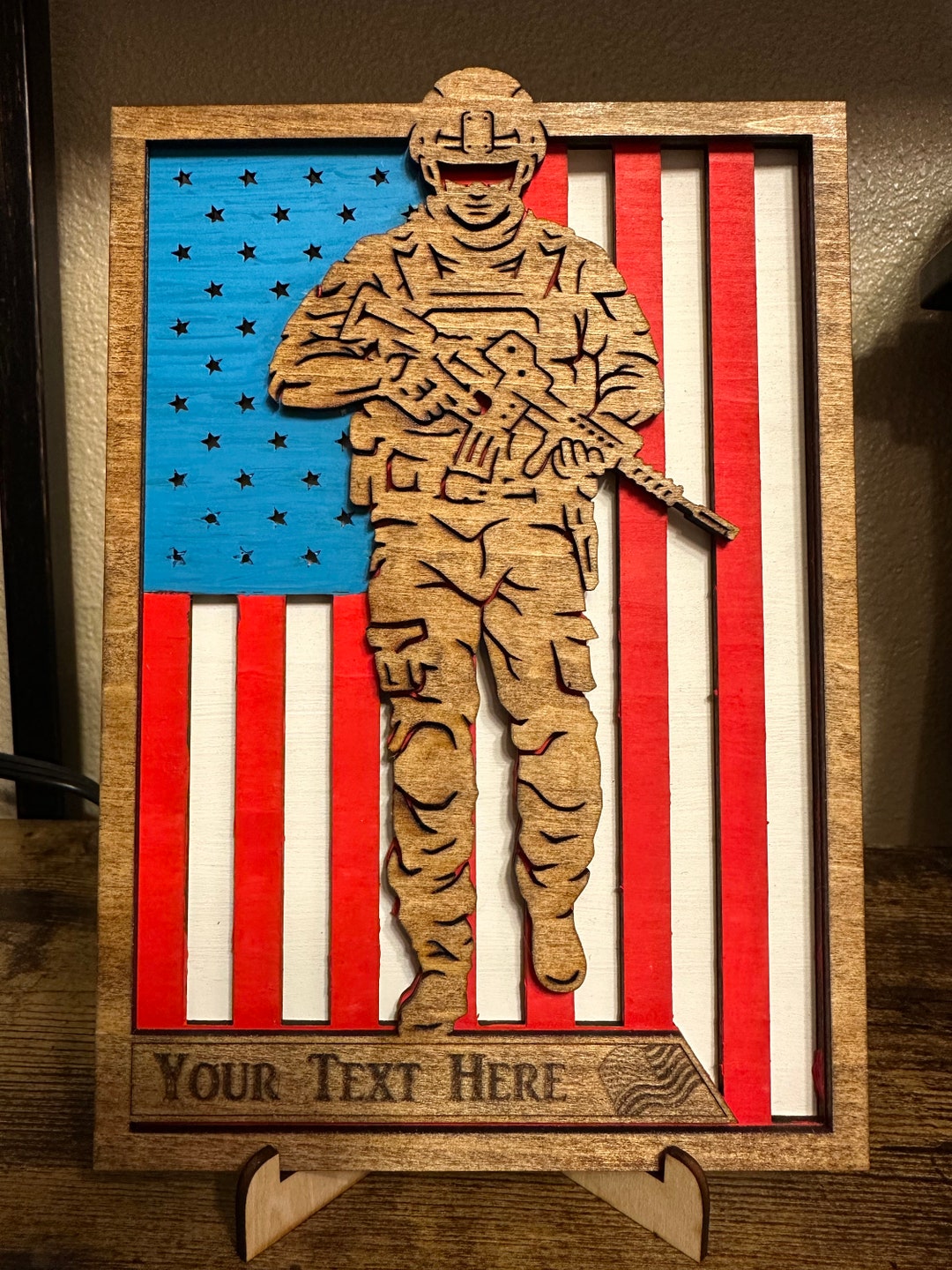 Personalized Wooden Military Signs, Army Sign, Navy Sign, Air Force ...