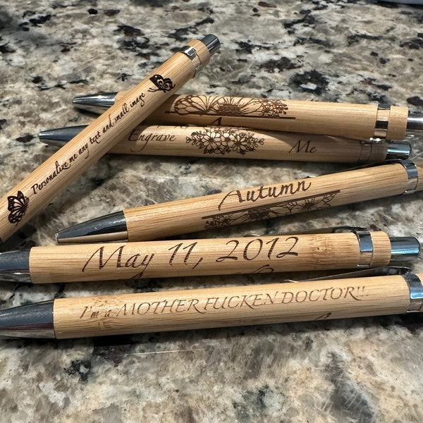 Engraved Bamboo - Etsy