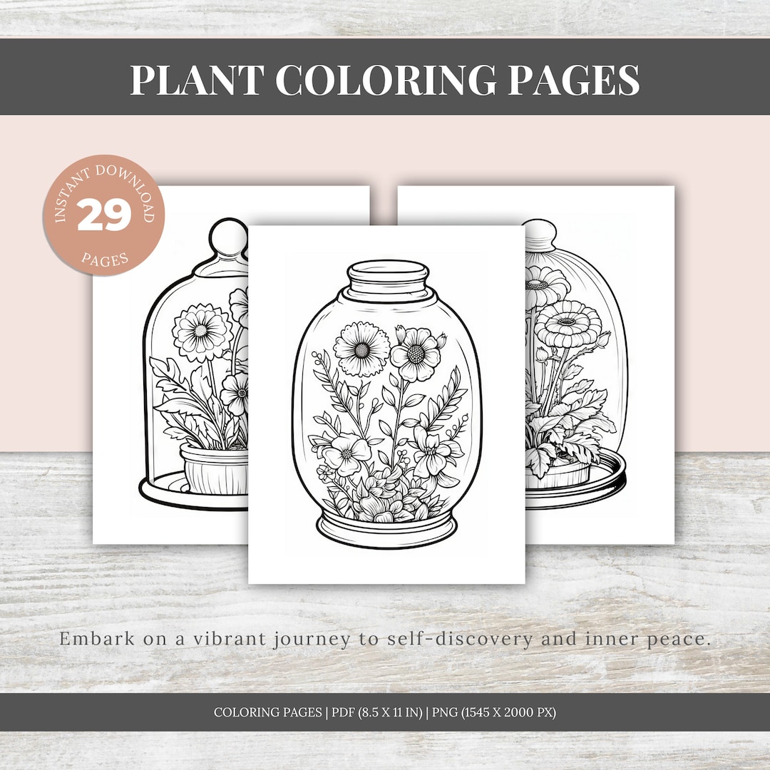 Plant Coloring Pages, Simple Coloring Book, Printable Coloring Pages ...