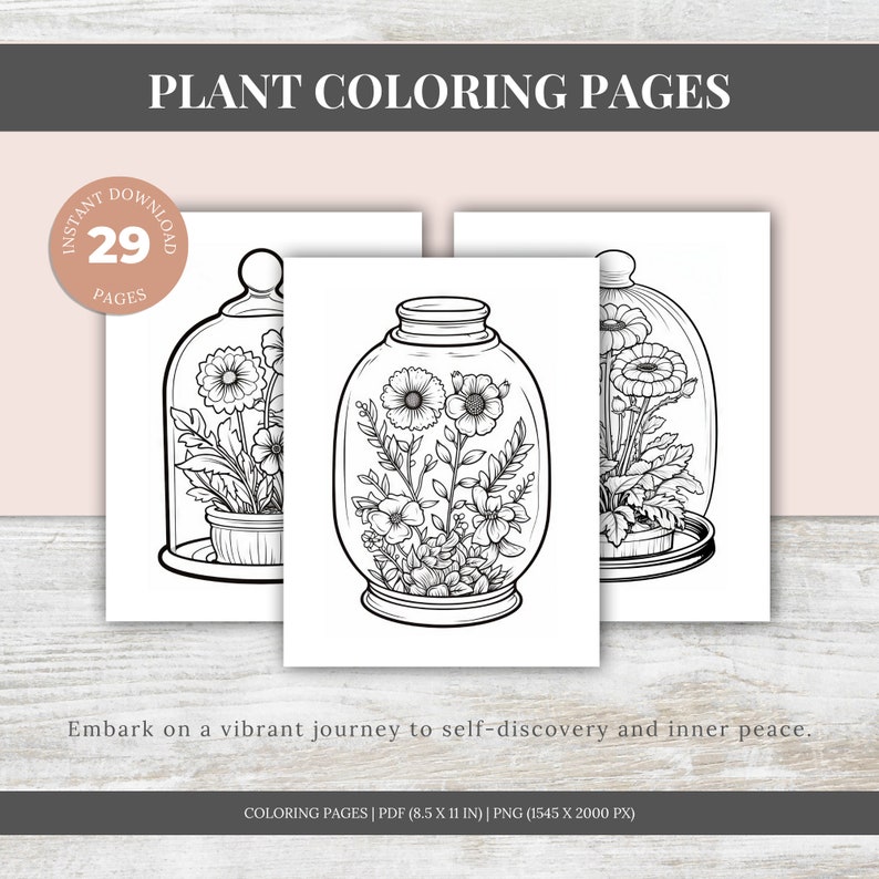 Plant Coloring Pages, Simple Coloring Book, Printable Coloring Pages ...