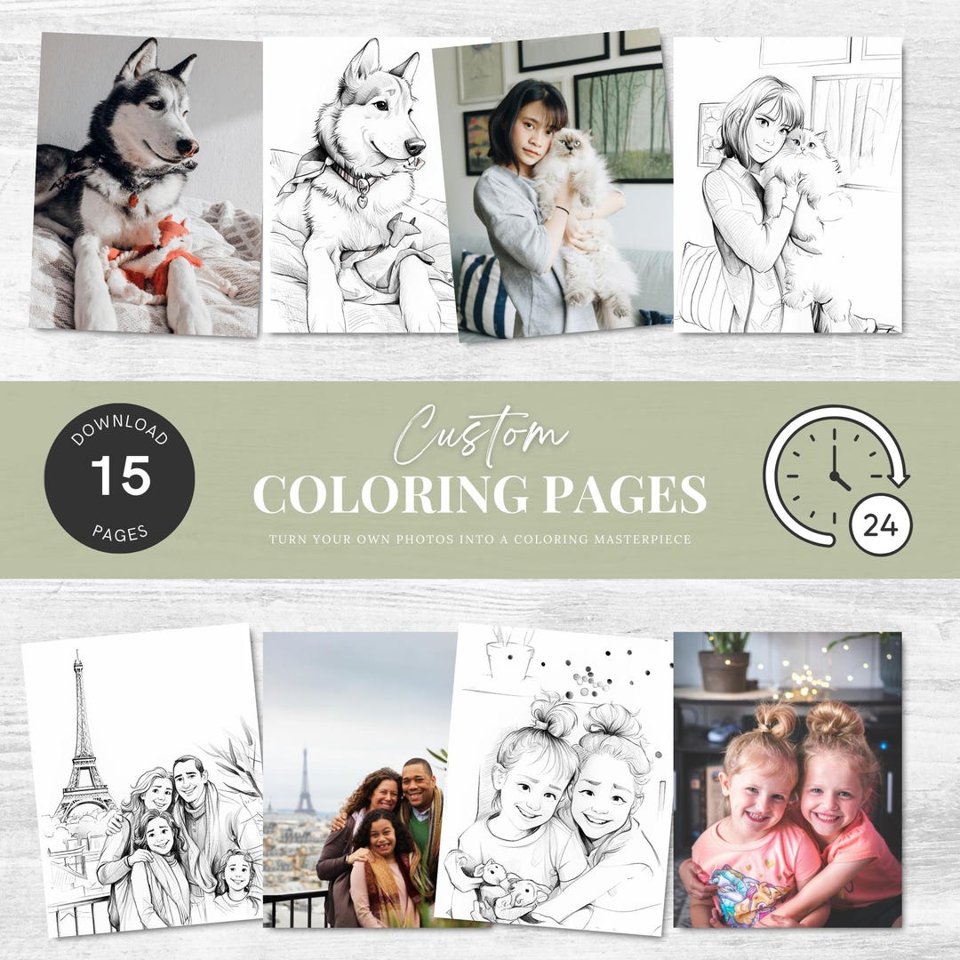Personalized Coloring Page From Photo 15 Photos Custom Coloring Pages ...