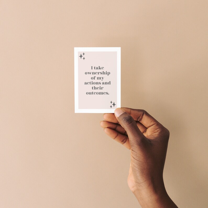 Printable Affirmation Card Deck for Women Vision Board Printable Cards ...