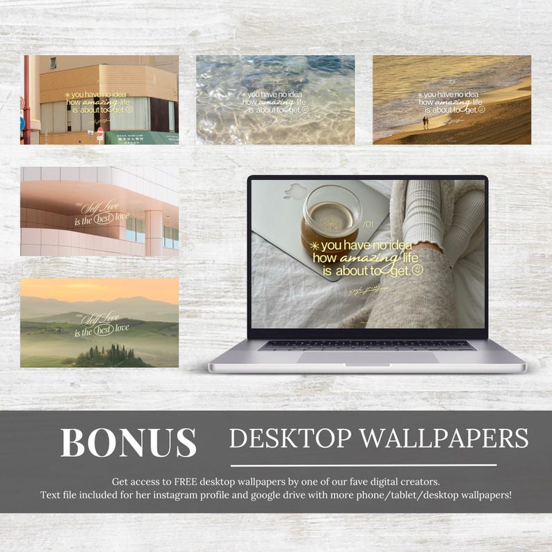 2026 Vision Board Printable BUNDLE With Words, Quotes, Images, Frames ...