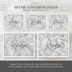Printable Custom Name Coloring Page for Adults and Kids, Intricate ...