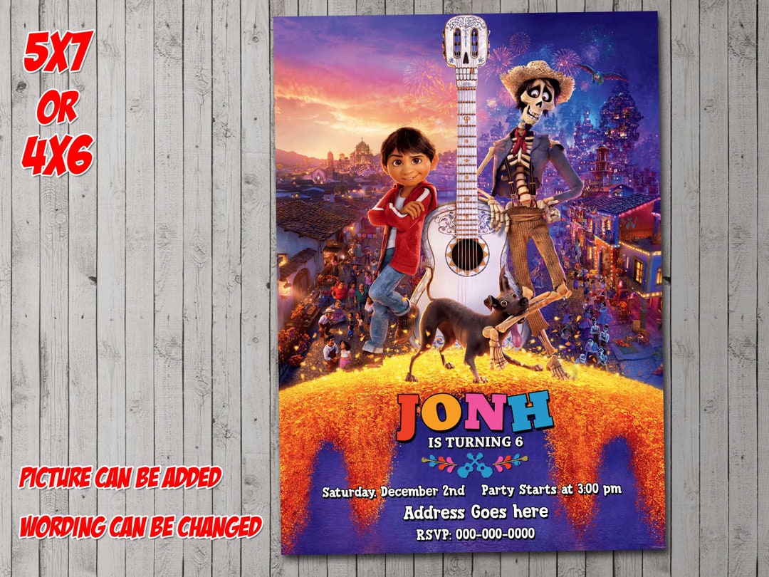 Coco Digital Party Invitation, Invite, Flyer, Thank You Card, Baby ...