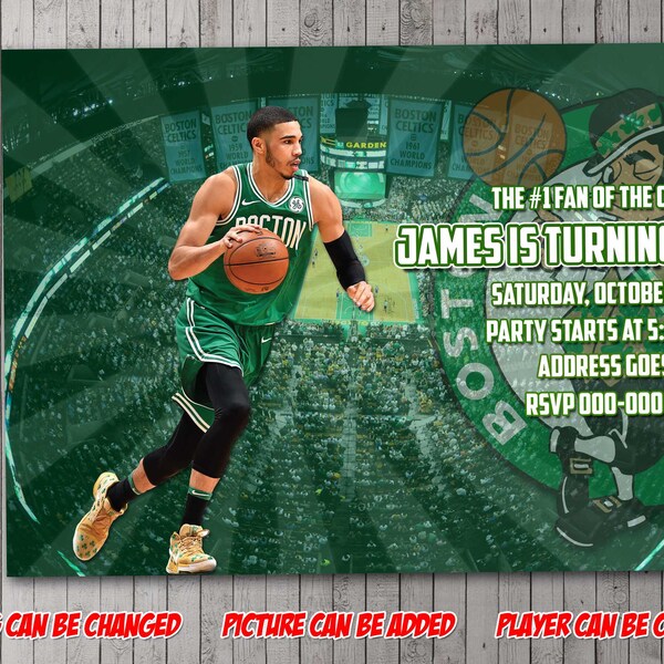 Boston Celtics Birthday Card - Etsy