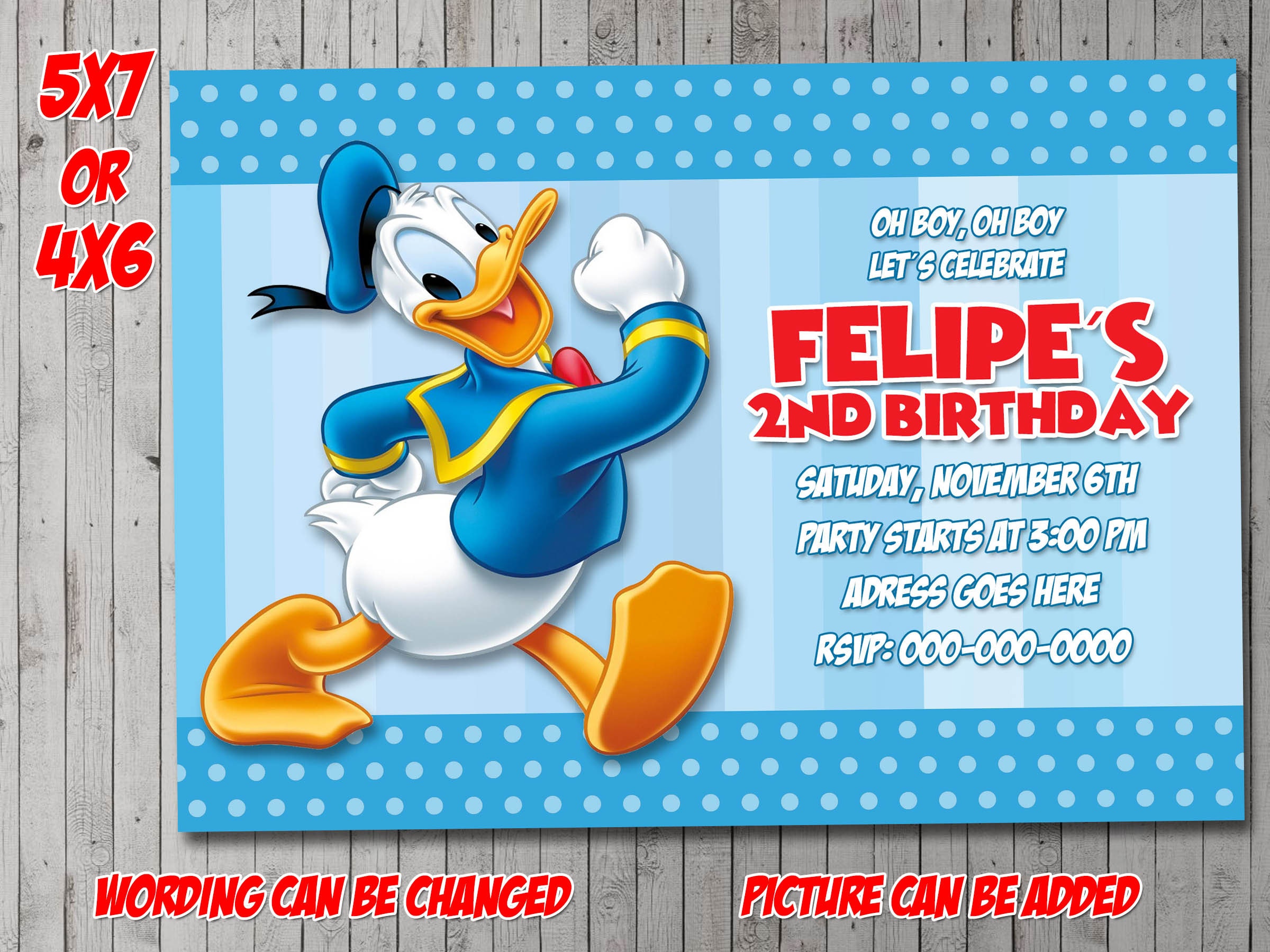 Donald Duck Template