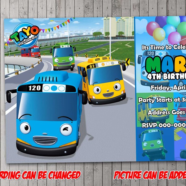 Tayo Birthday Party - Etsy