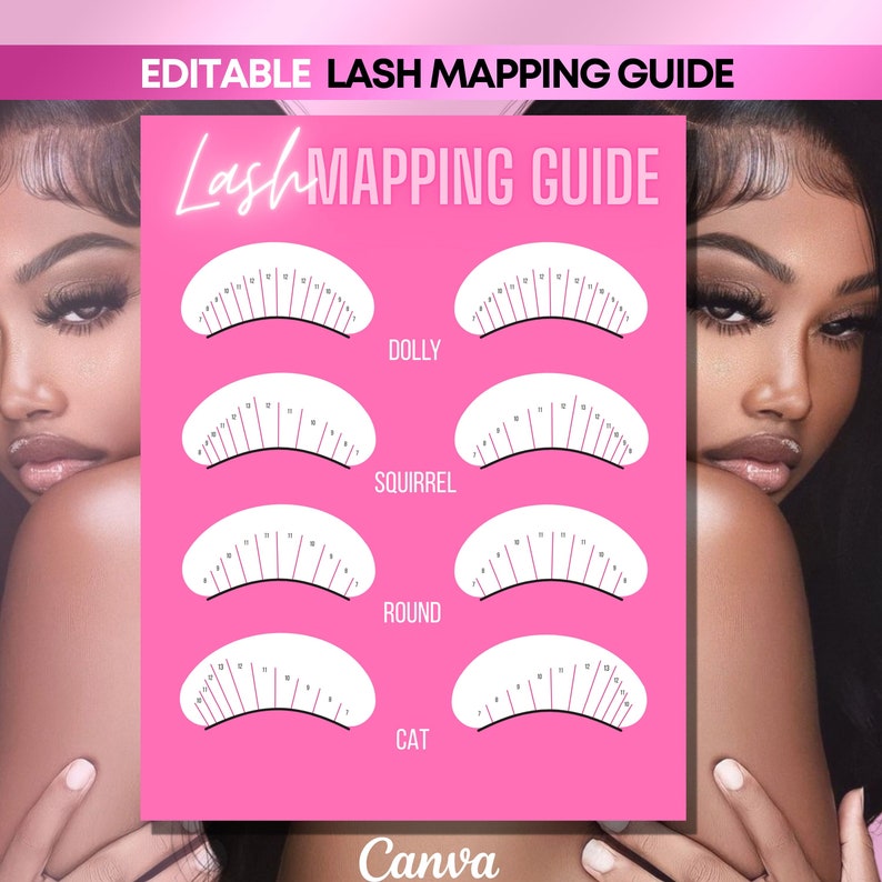 DIY Lash Mapping Forms Eyelash Extensions Practice Lash - Etsy