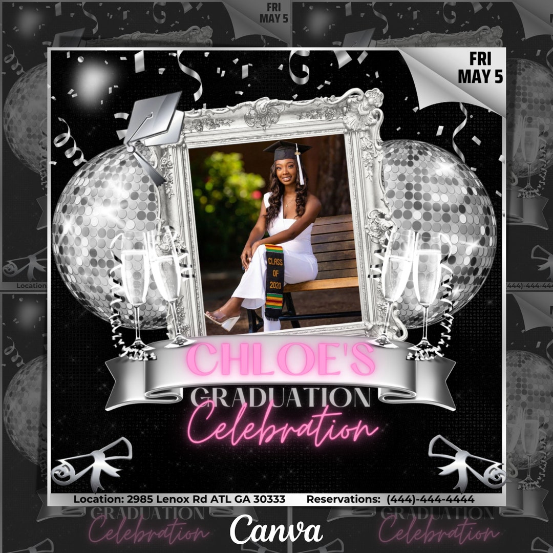 Graduation Party Flyer, DIY Graduation Party Invitation, Graduation ...