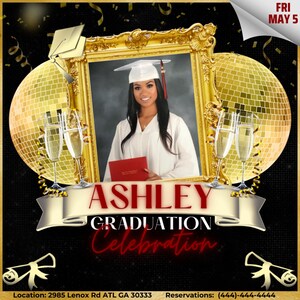 Graduation Party Flyer, DIY Graduation Party Invitation, Graduation ...