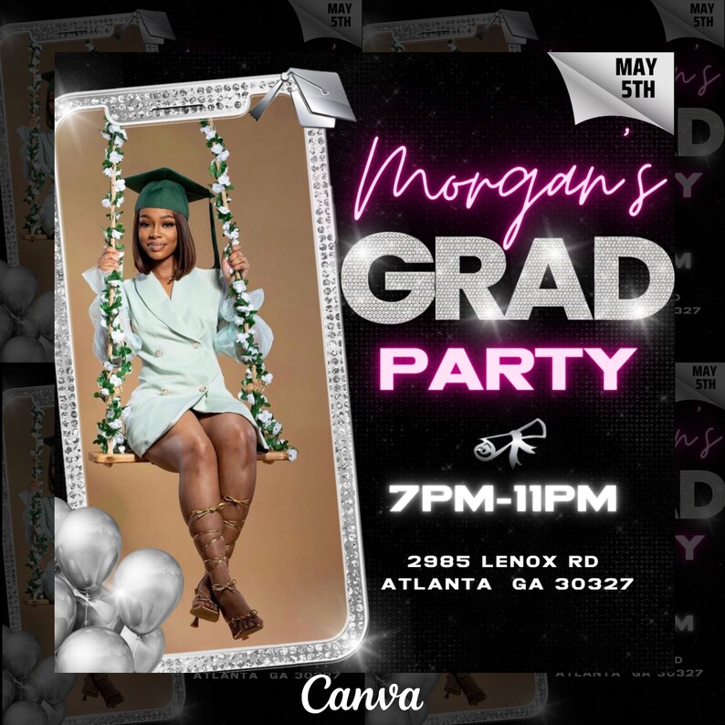 Graduation Party Graduation Flyer Editable Template - Etsy