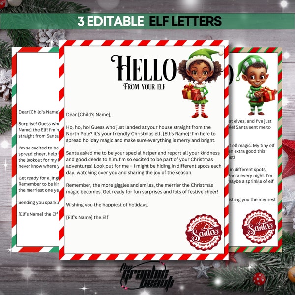 First Time Elf Arrival Letter - Etsy