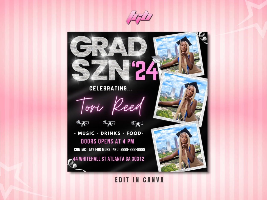 Graduation Flyer, Graduation Party, Graduation Invitation, Congrats to ...