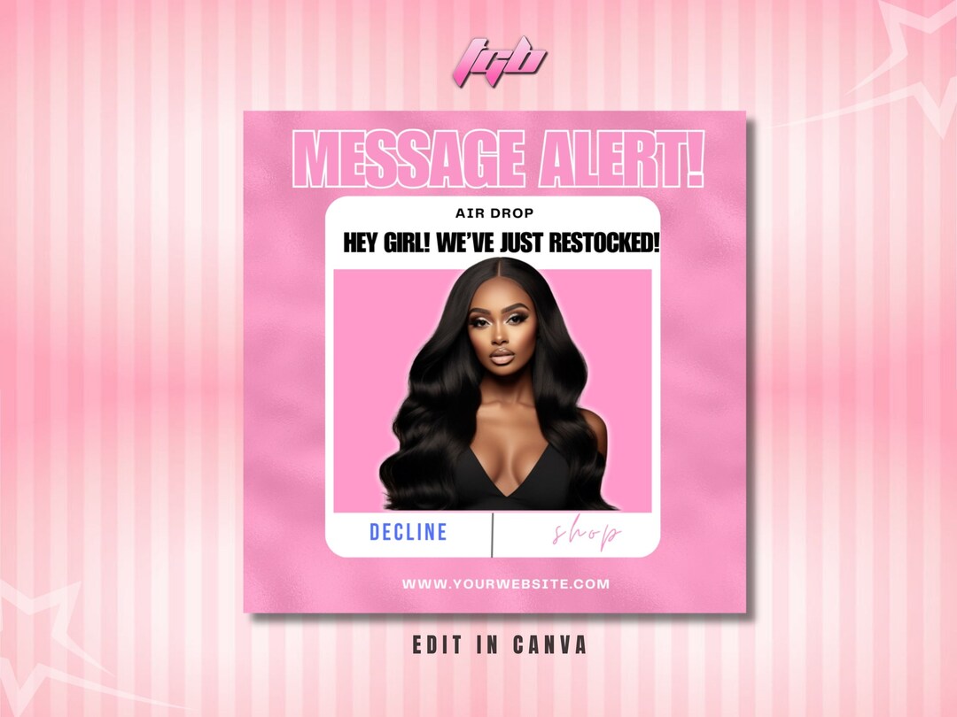 Message Alert Flyer, Restock Flyer, We’ve Restocked Flyer, Restock ...