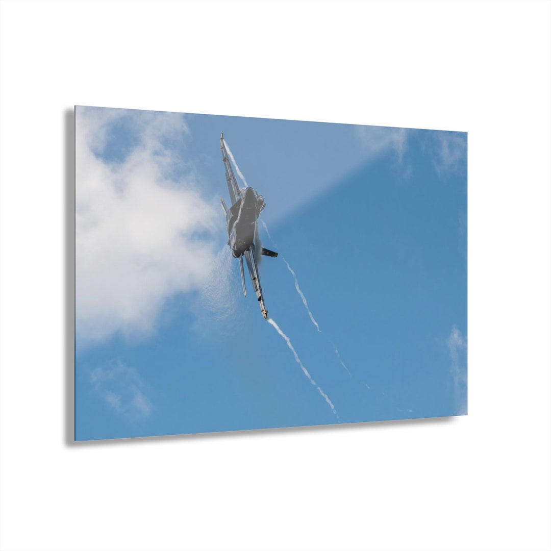 US Navy Blue Angels F-18 Super Hornet Aviation Wall Art Home Office ...