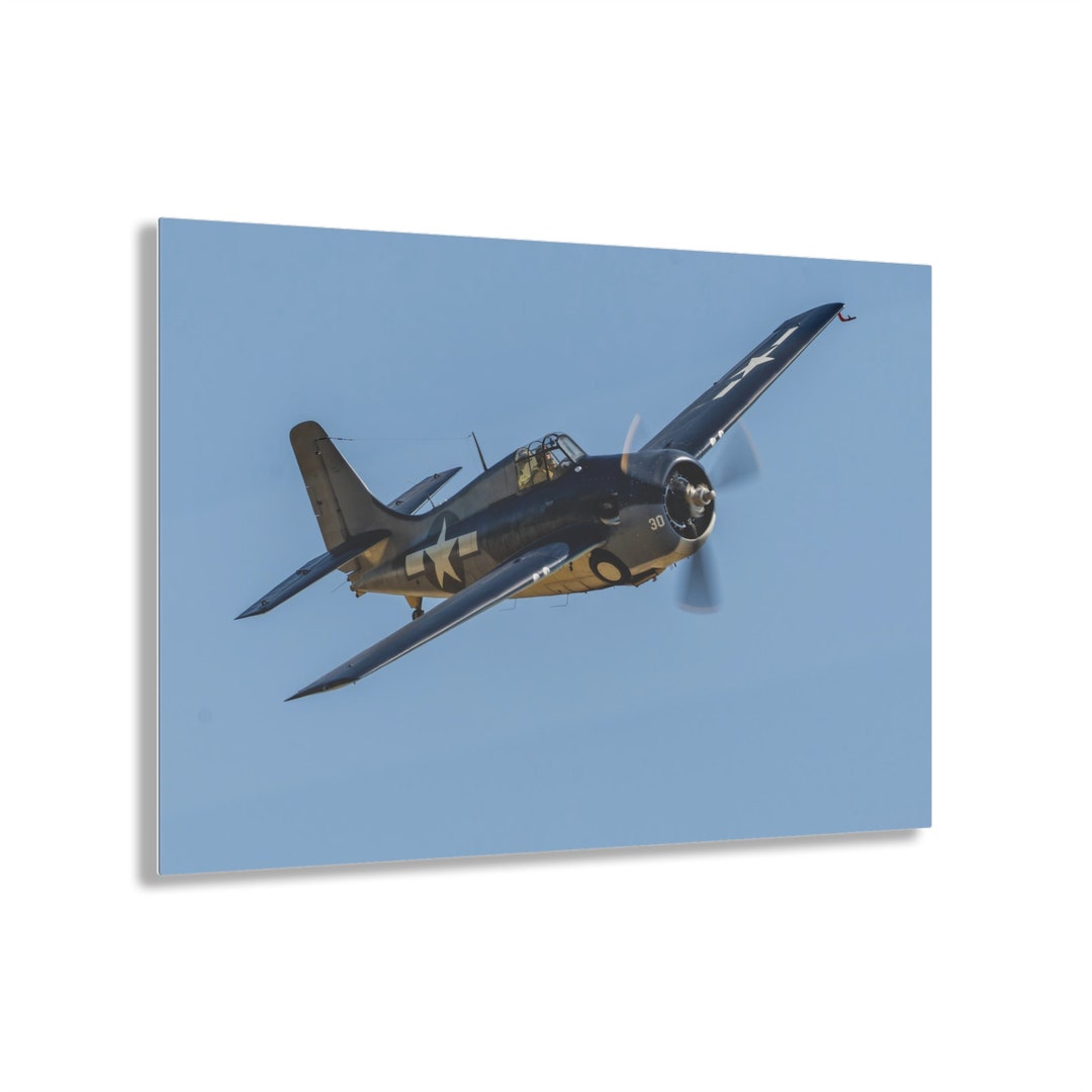 Wall Art Aviation FM-2 Wildcat Acrylic Print Perfect Gift for Pilot ...