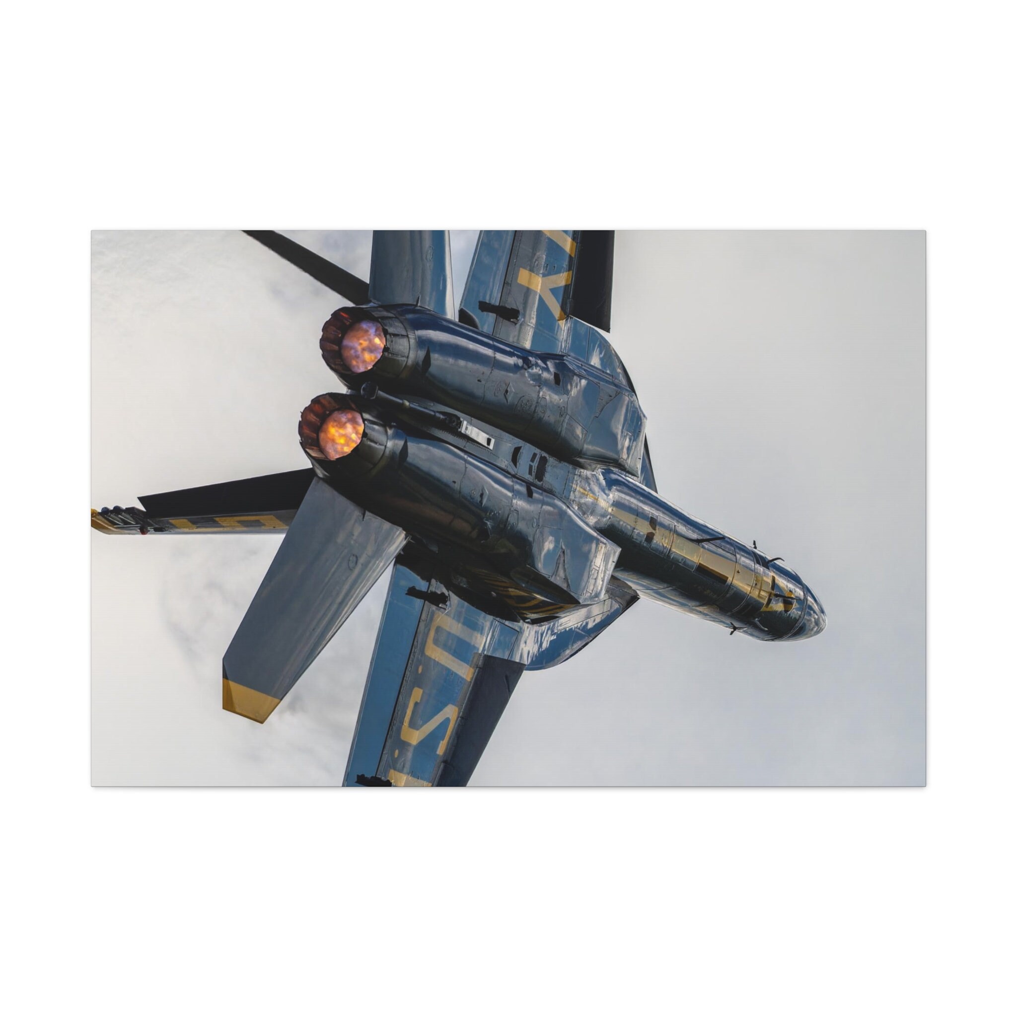 US Navy Blue Angels F-18 Super Hornet Afterburner Aviation Wall Art ...