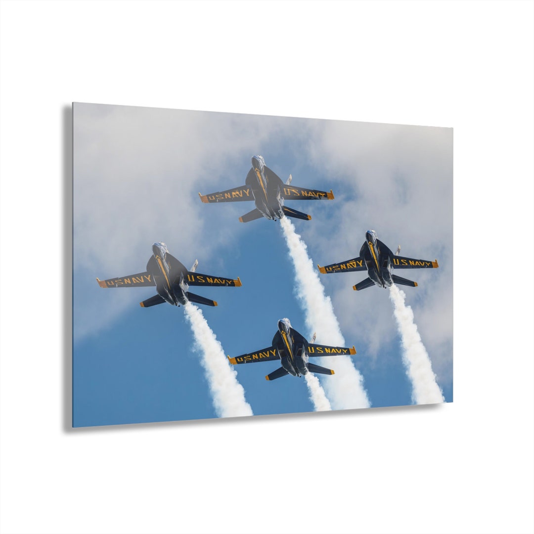 US Navy Blue Angels Diamond Formation Wall Decor Home Art Office Decor ...