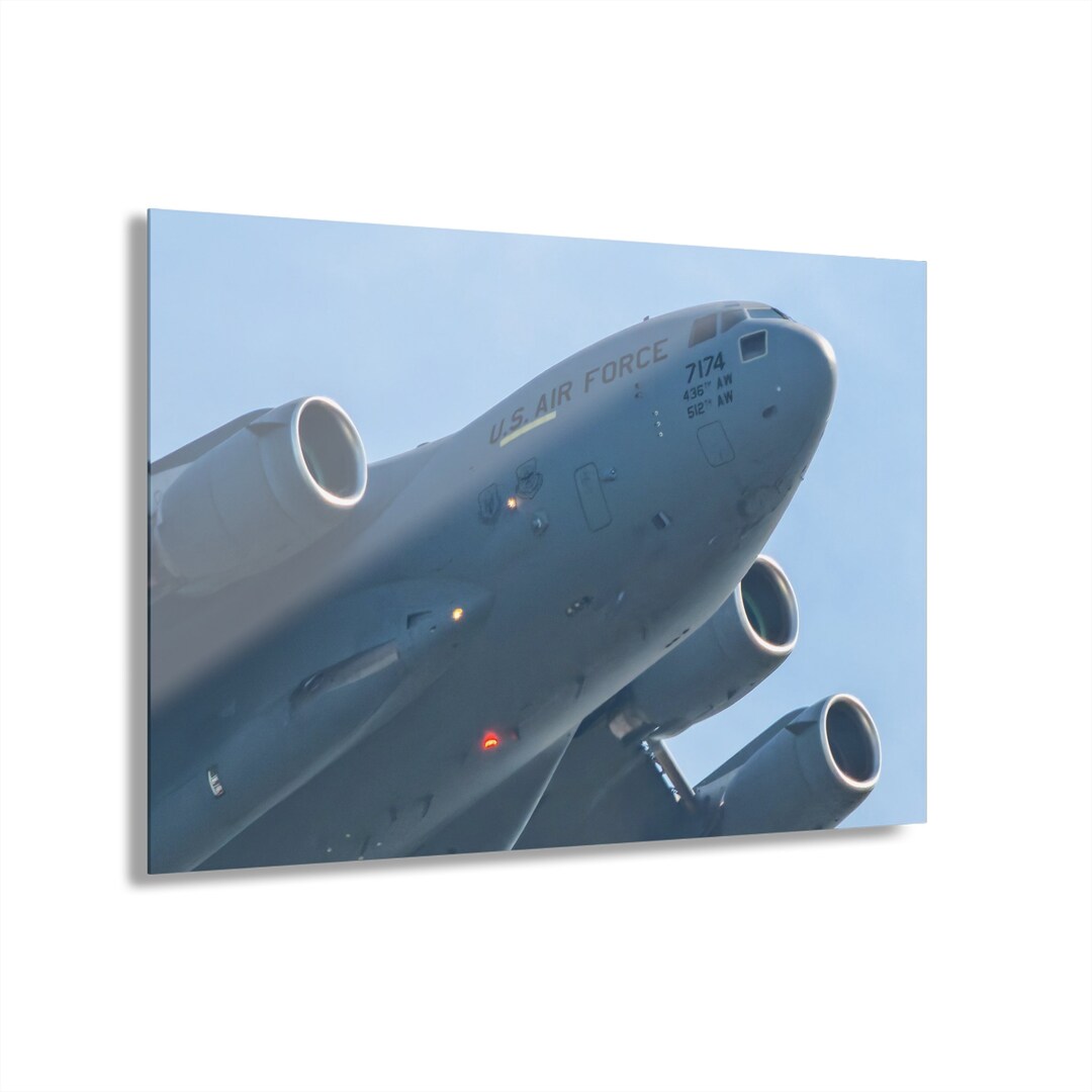 USAF C-17 Globemaster III Aviation Transport Wall Art Home Office ...