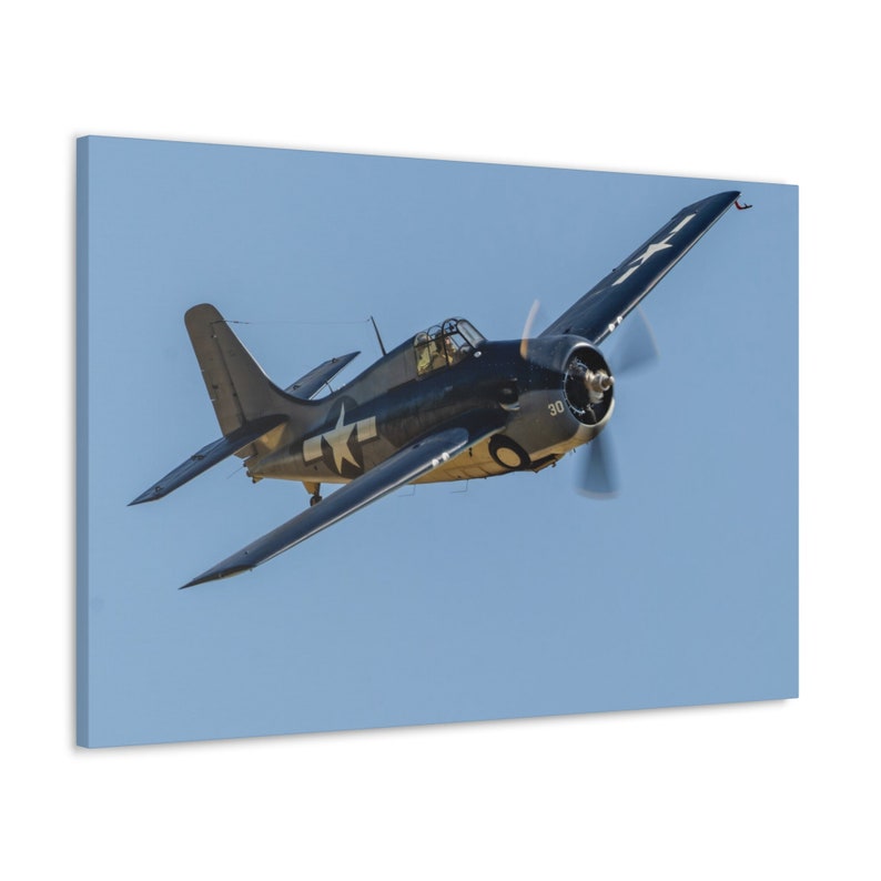 Wall Art Aviation Art Warbird Art FM-2 Wildcat Canvas Gallery Wrap ...