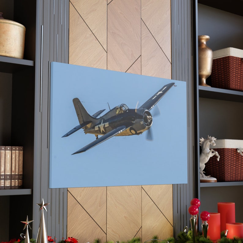 Wall Art Aviation Art Warbird Art FM-2 Wildcat Canvas Gallery Wrap ...