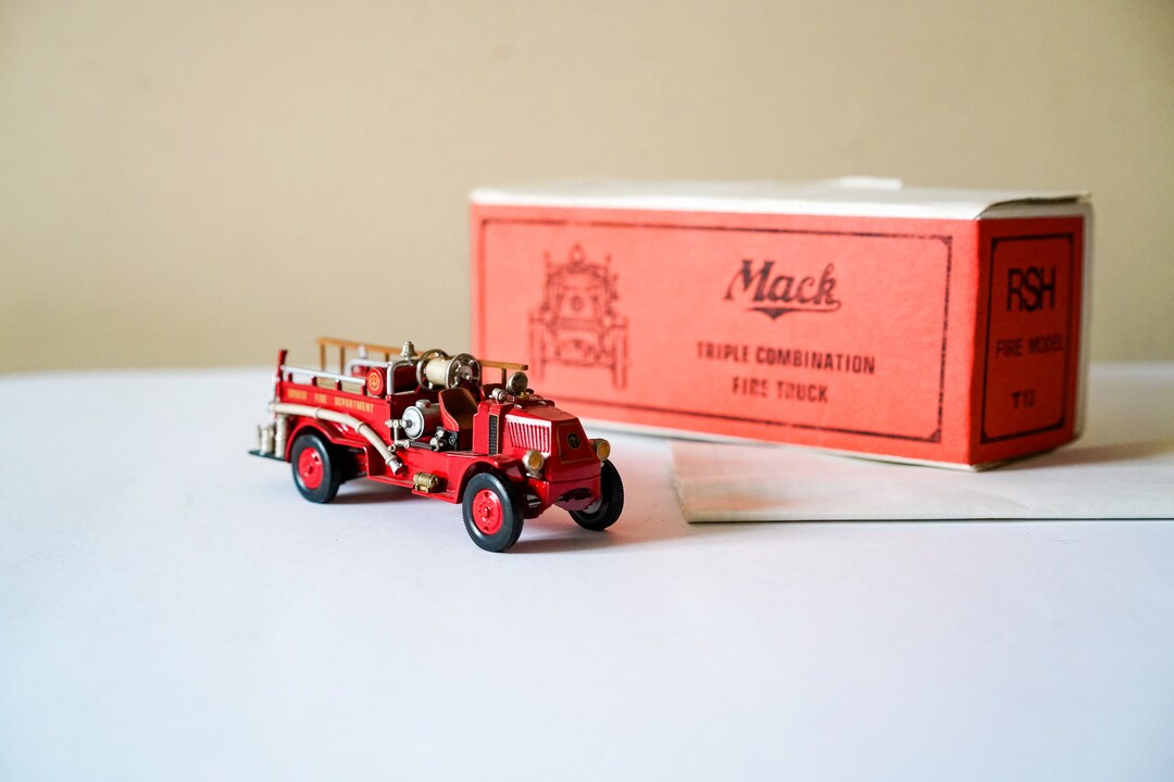 RSH Mack 80s Triple Combination Fire Truck With Original Box and ...