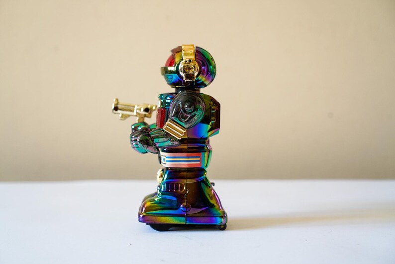 Vintage Toy SONIC Gun Robot 80s Fancy Multi-color Robot With Original ...