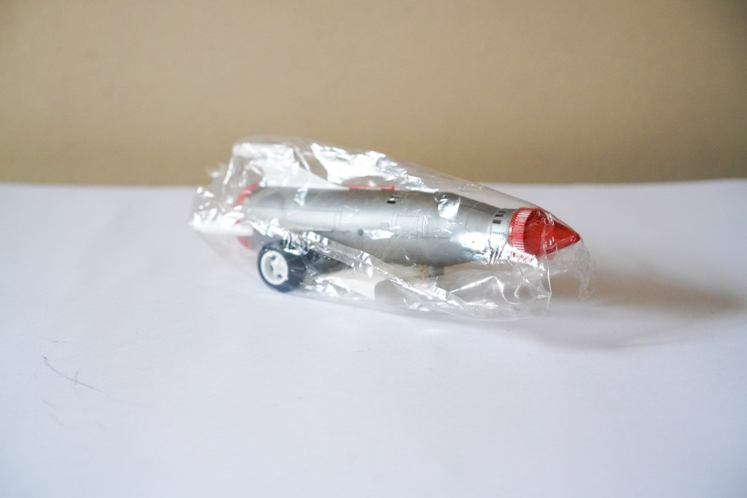 Space Rocket 80s Poland Vintage Space Toy With Working Friction ...