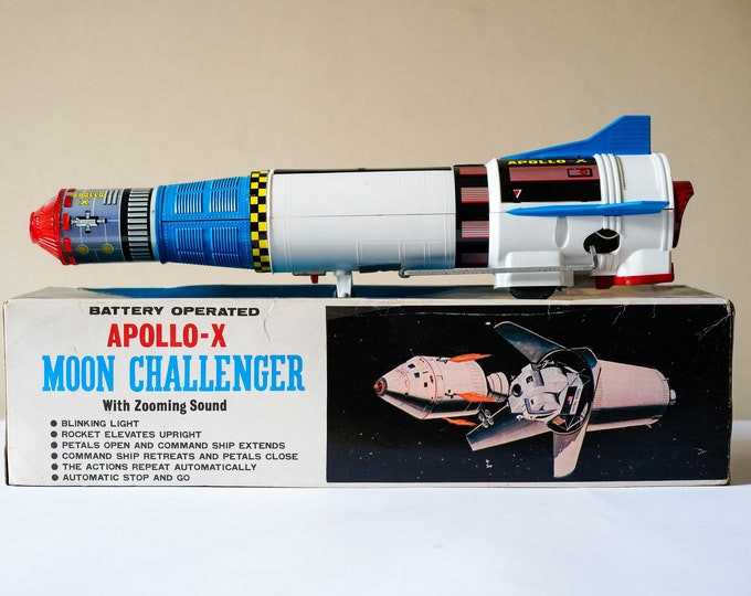 Apollo-x Moon Challenger 60s Battery Opperated Rocket Toy Nomura ...